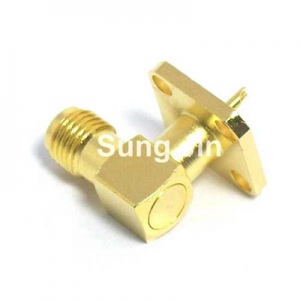 SJ SMA(암) ㄱ자형 샤시판넬용 커넥터-4볼트타입**폴리에이브이 POLYAV.COM**