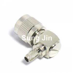 SJ TNC(수) 정심형 ㄱ자타입 커넥터-RG400,RG58용/링타입**폴리에이브이 POLYAV.COM**