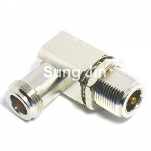SJ N형(암) to N형(암) ㄱ자형 연결 어댑터-고압용**폴리에이브이 POLYAV.COM**