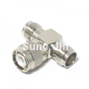 SJ TNC(수) 정심형 to TNC(암) 정심형X2 T자형 분배 어댑터**폴리에이브이 POLYAV.COM**